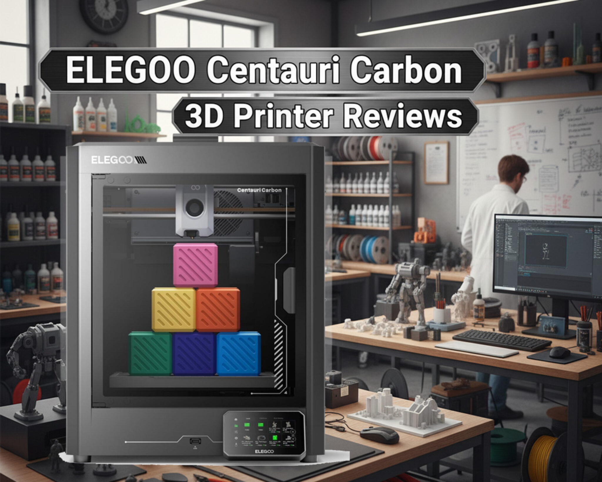 ELEGOO Centauri Carbon 3D Printer Reviews | Speed & Precision
