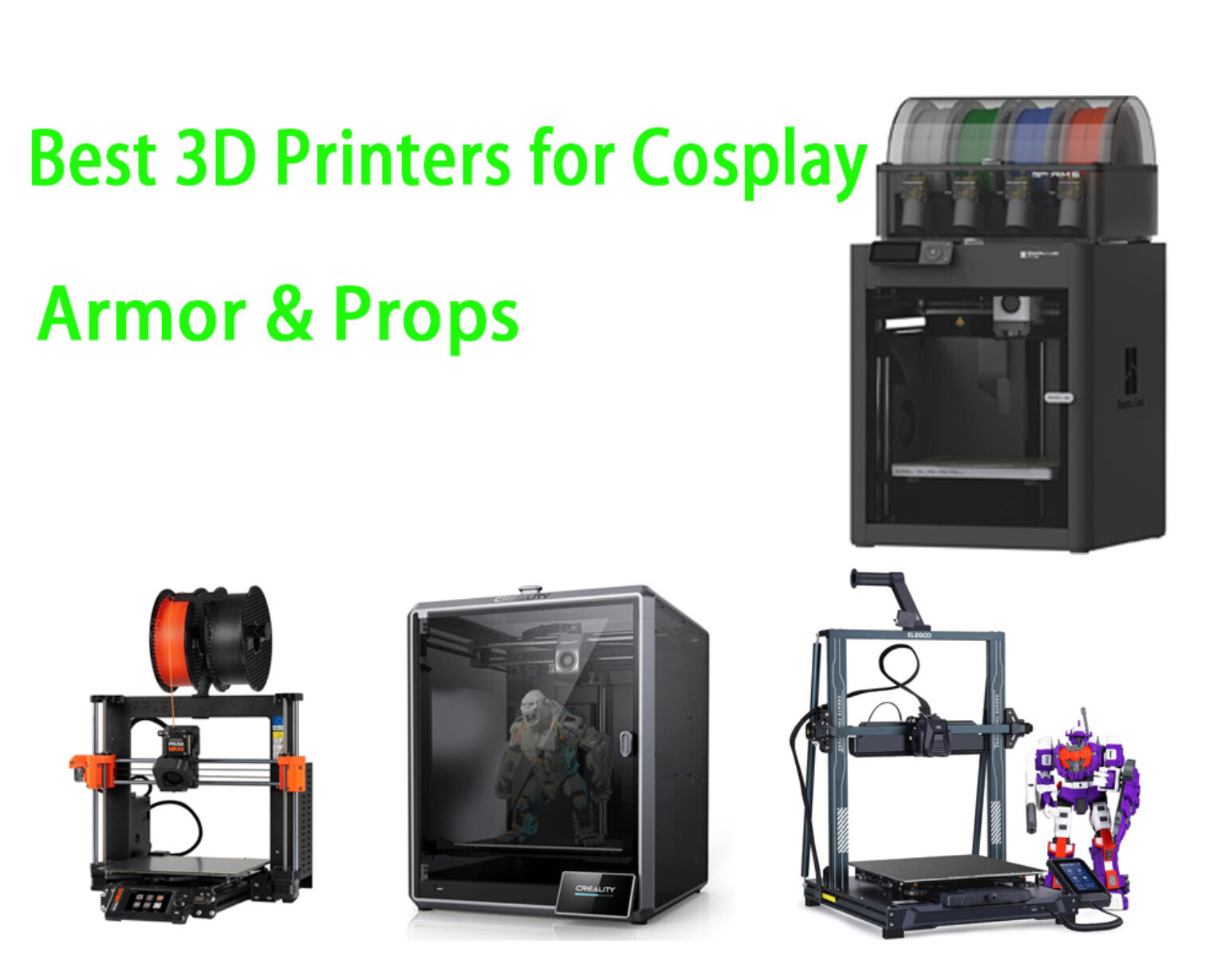 Best 3D Printers for Cosplay Armor & Props (2026 Guide)