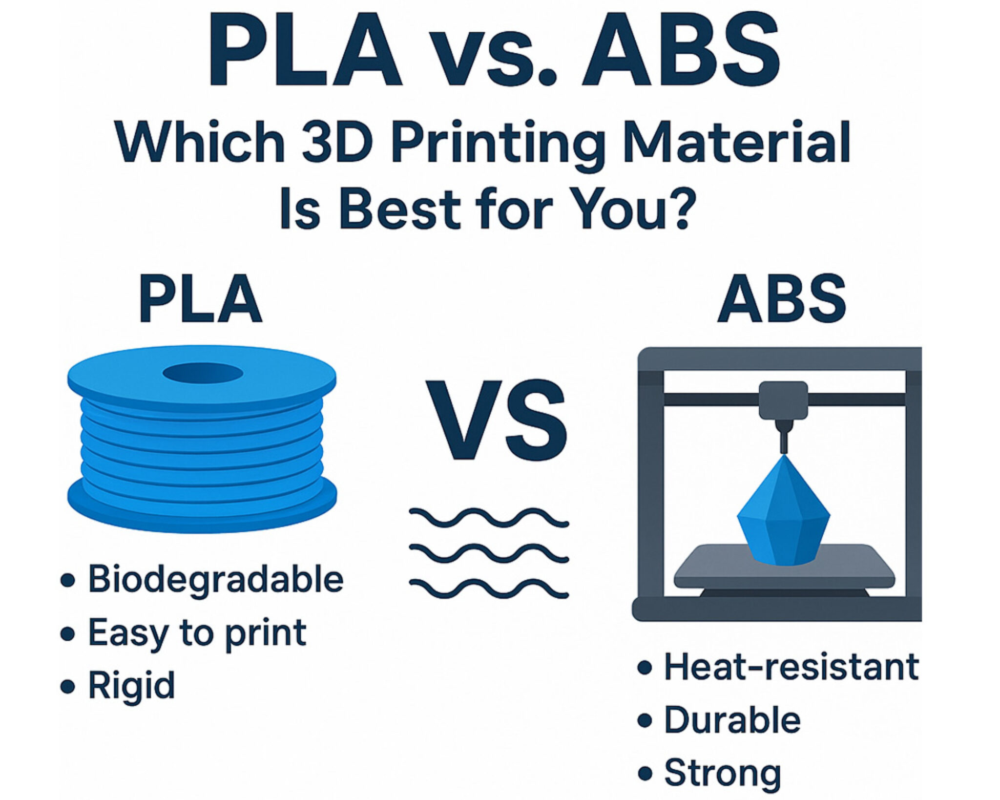 PLA vs. ABS: A Complete Guide to Choosing the Right 3D Printing Material