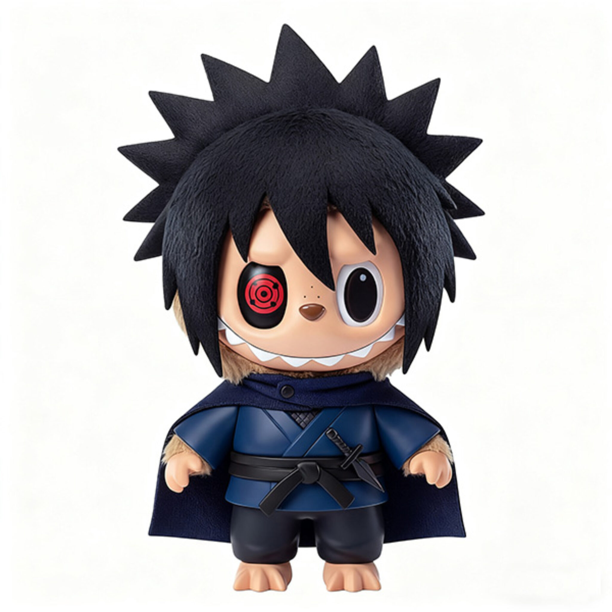 Sasuke x Labubu Fusion STL Files – Cute Ninja Character 3D Print Model