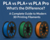 PLA vs PLA+ vs PLA Pro: What’s the Difference?